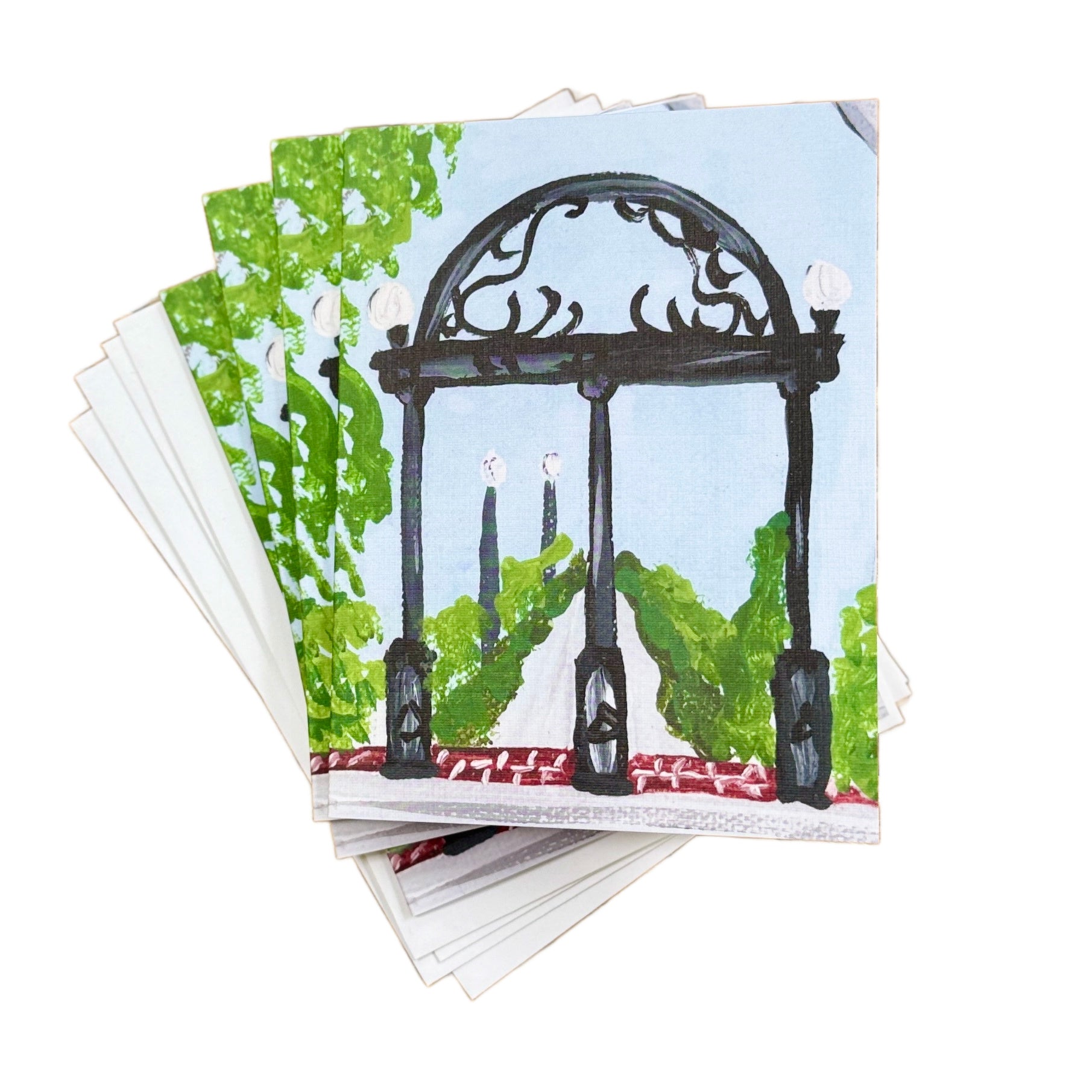 UGA Georgia Arch Notecard Set | Lemondaisy Design