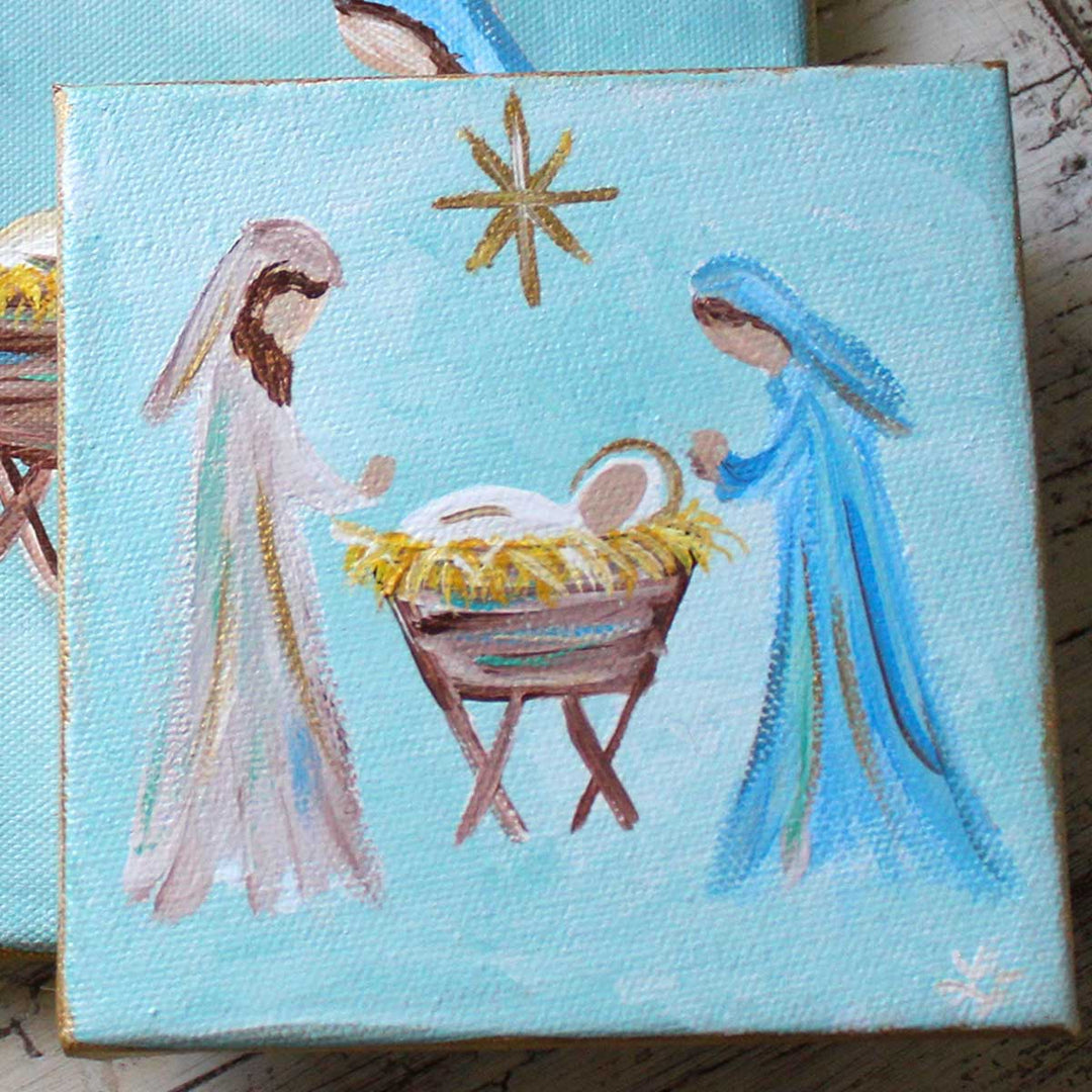 Nativity Scene | Original Painting | Lemondaisy Design