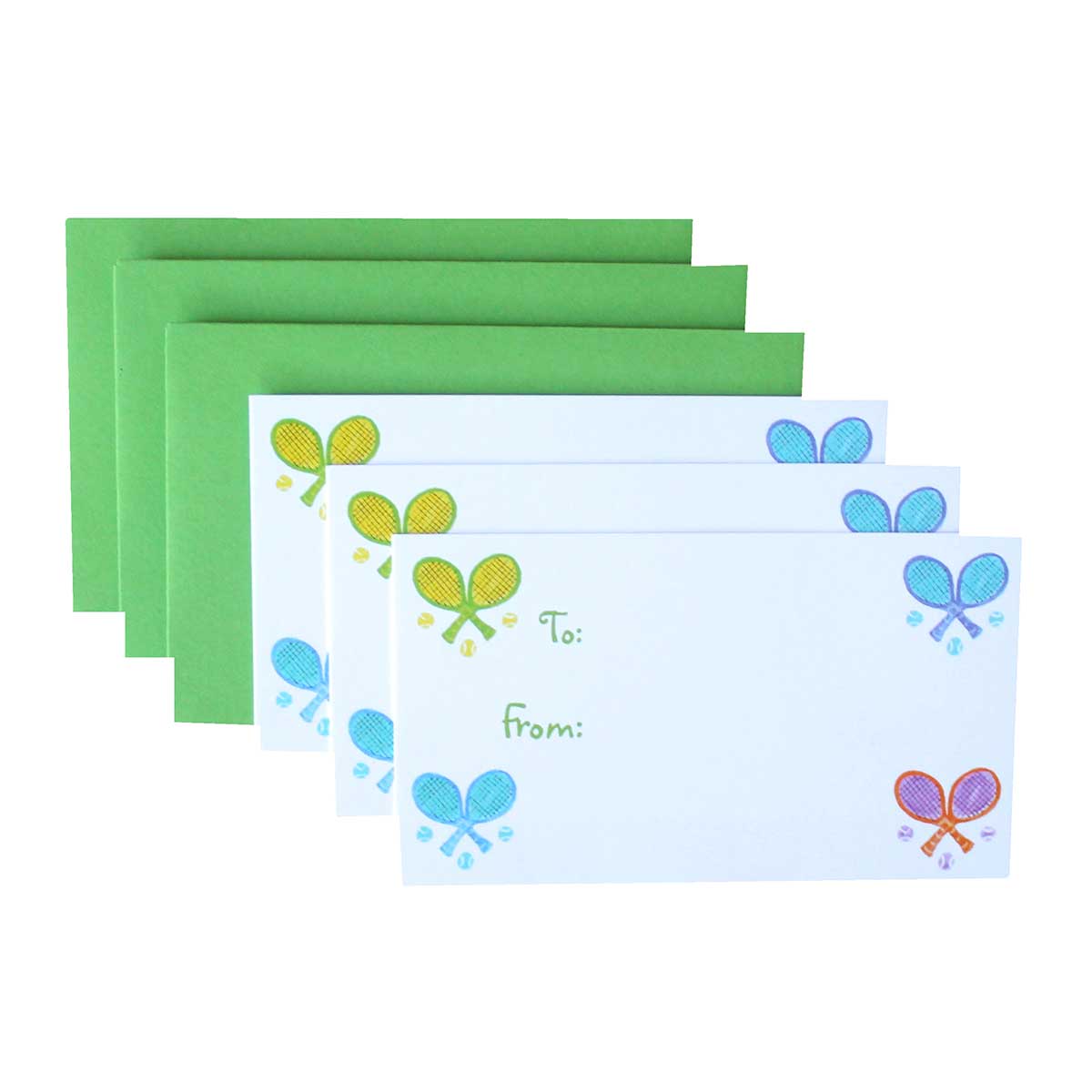 Tennis Racquet Card | Lemondaisy Design